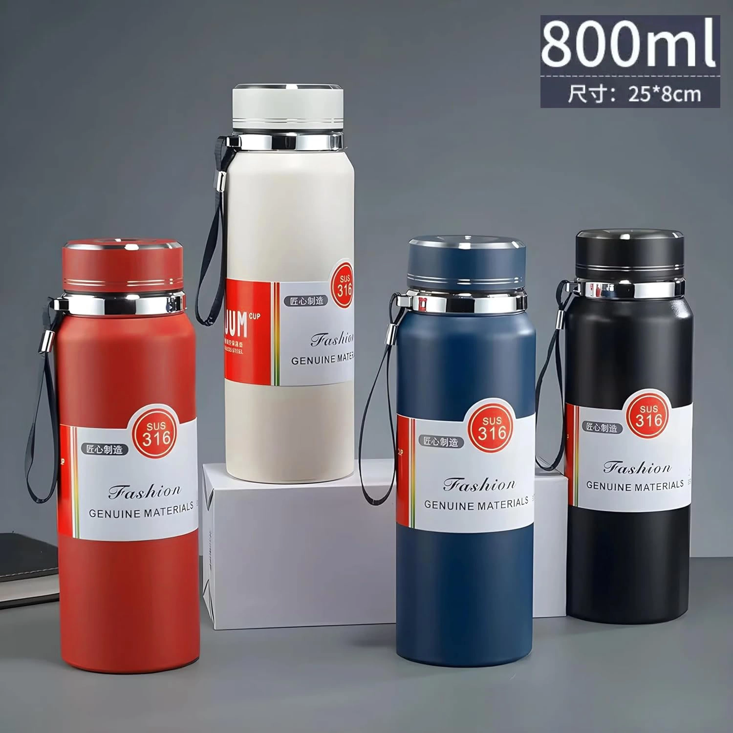 New Smart SUS 316 Stainless Steel Water Bottle 800ml- Double Wall ...