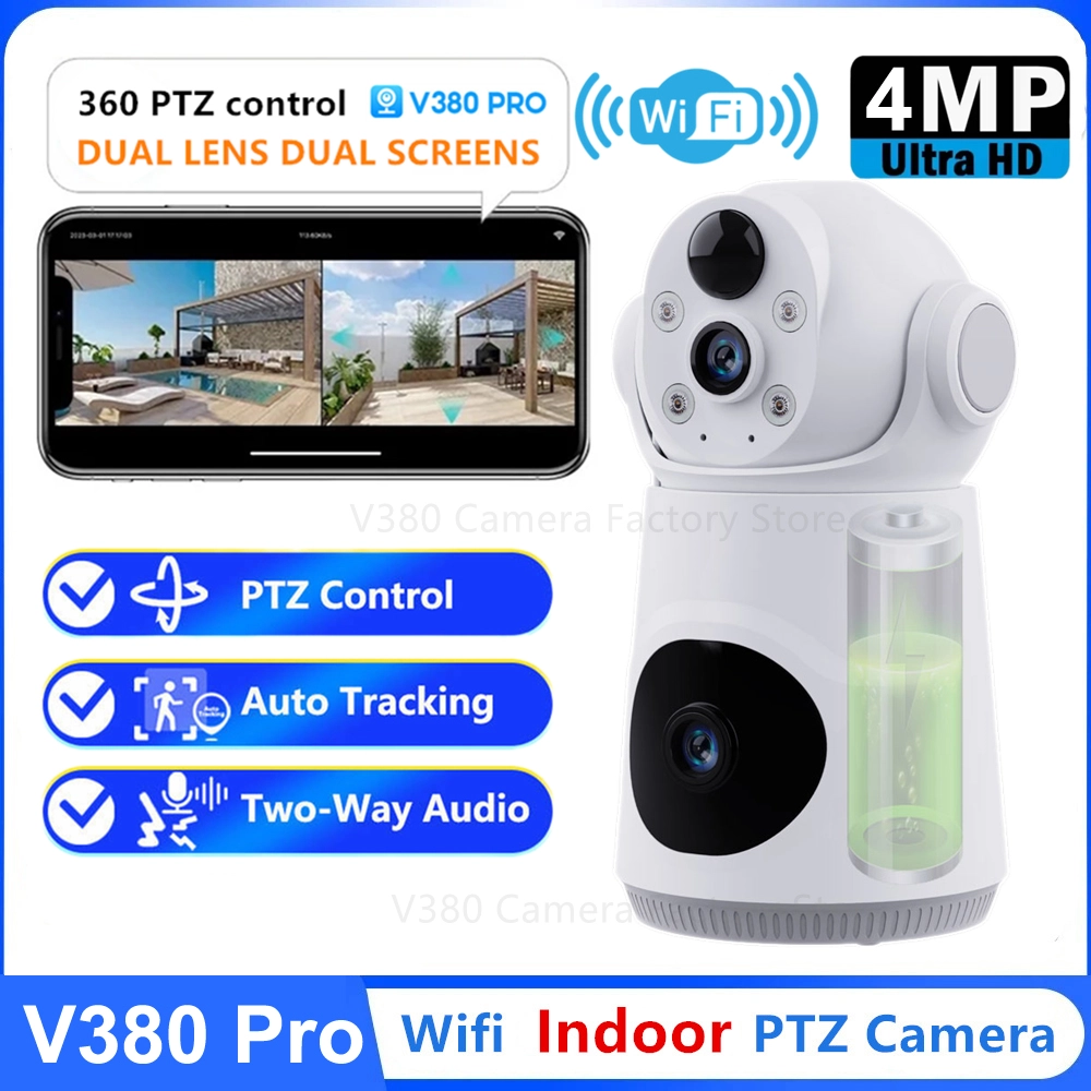 V380 PRO 4MP Wireless Indoor Baby CCTV IP Camera WIFI Security Smart ...