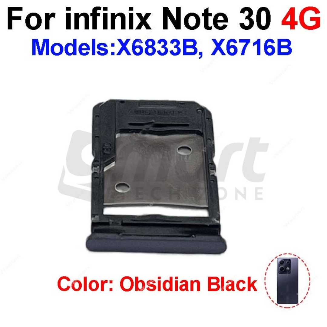 For Infinix Note 30 4G 5G 30 Pro 30i Sim Tray Micro SD Card Slot with ...