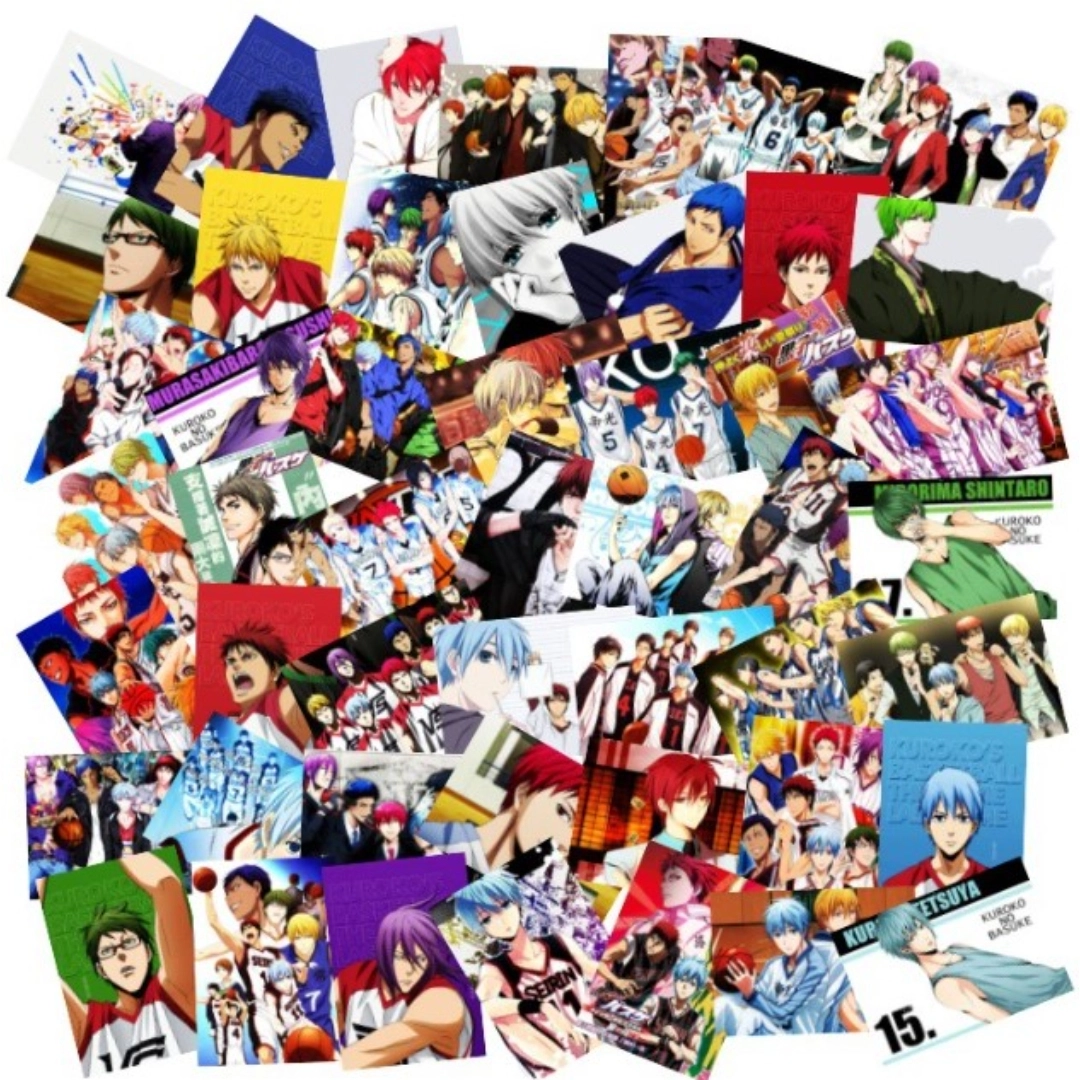 25Pcs/Set Anime Square Kuroko's Basketball PVC Waterproof Stickers For ...