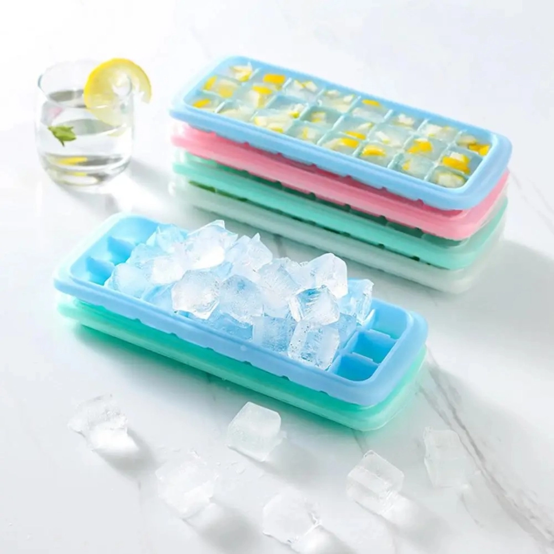 Simple Silicone Covered Freezer Mold For Household Bar 24 Grid Ice ...