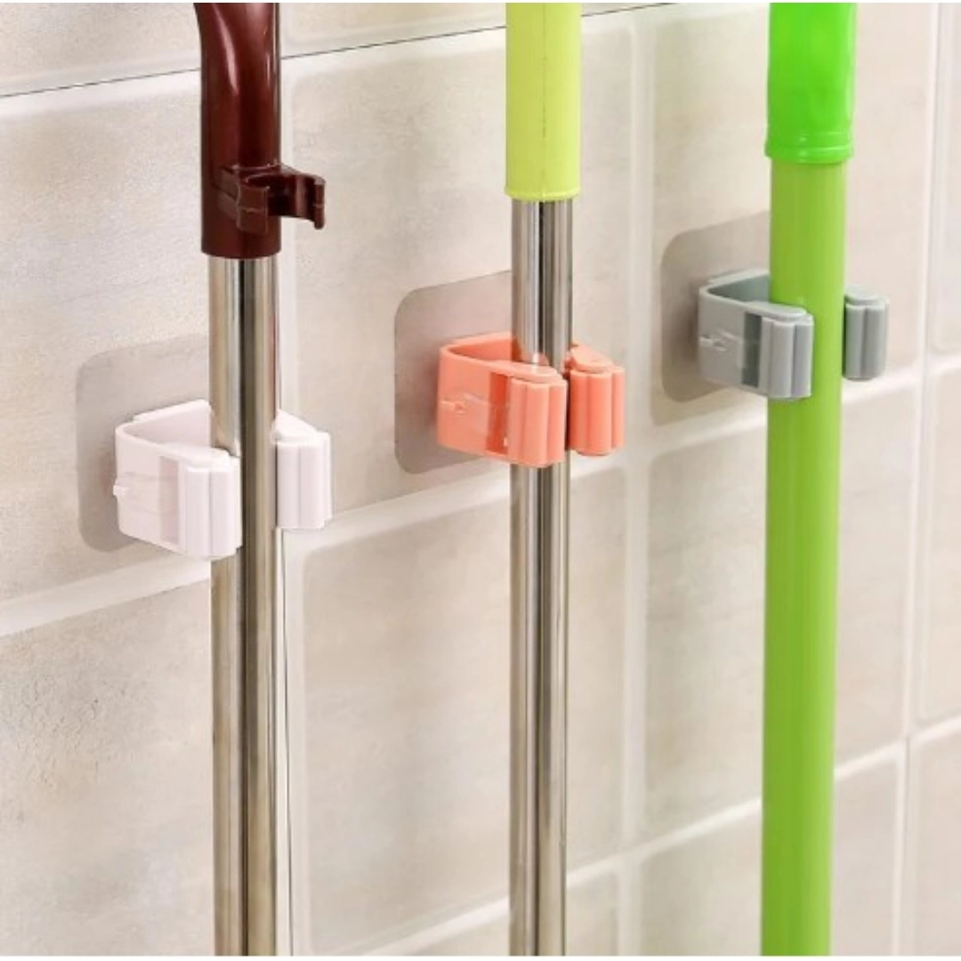 1pcs- Wall Mounted Mop Organizer Holder Brush Broom Hanger Home Storage ...