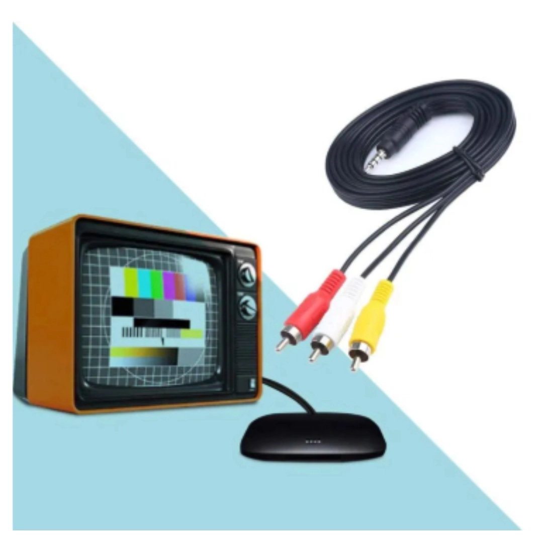 TV Cord Adapter Wire AUX Male 3.5mm to 3 RCA AV Audio Video Male ...