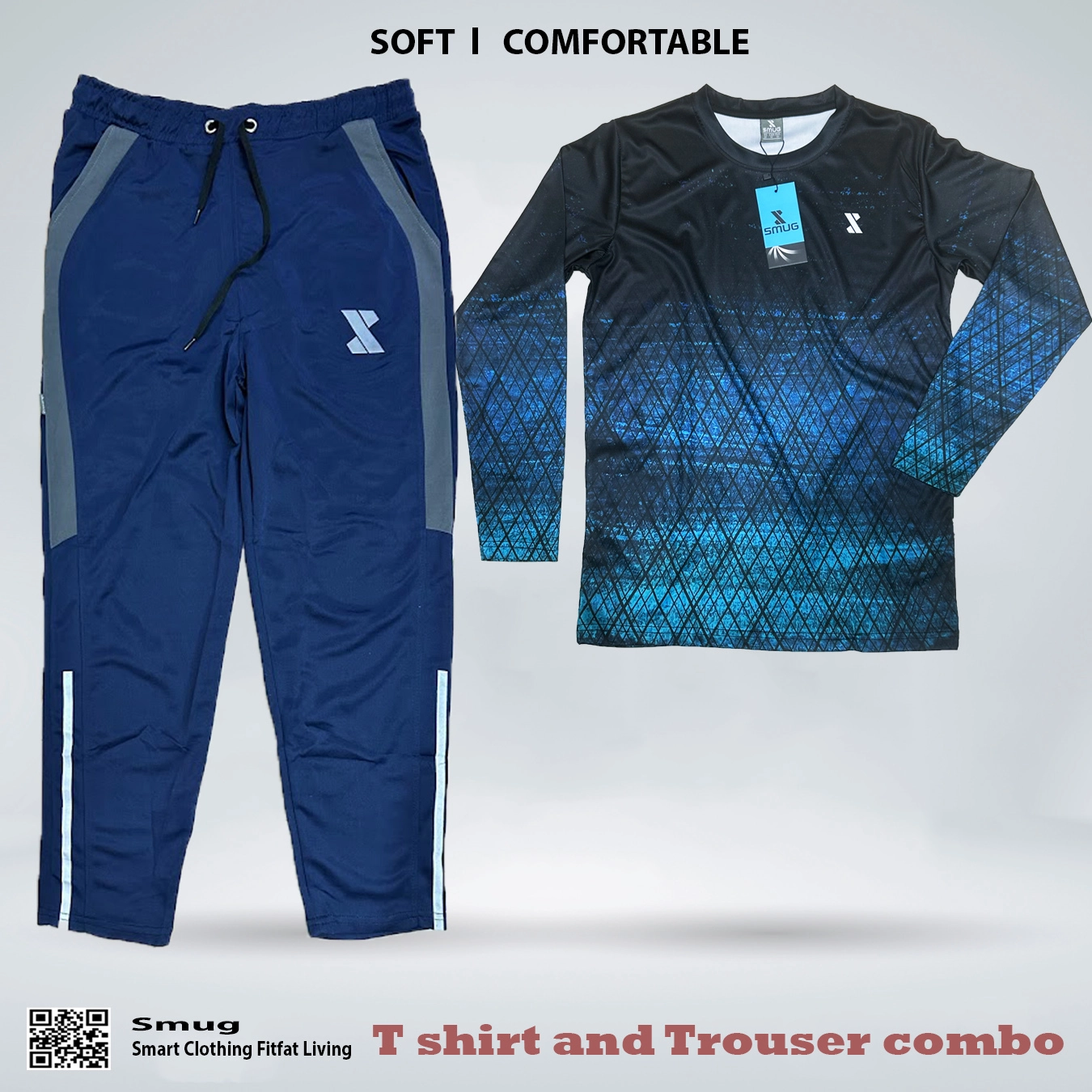 SMUG Premium Combo Full Sleeve sublimation T-Shirt and Trouser - Combo ...