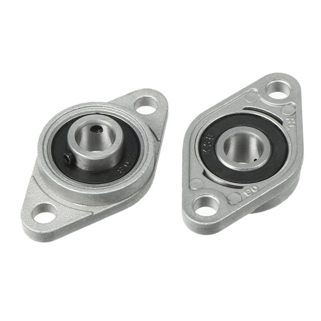 2Pcs- Zinc Alloy KFL08 Pillow Flange Mounted Ball Bearing 8mm Bore ...