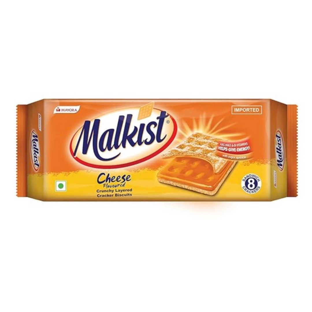 Malkist Cheese Flavored Cracker Biscuits - 144g (Indian)