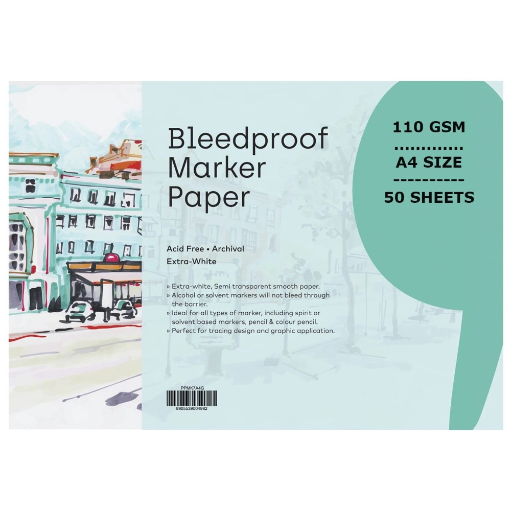 PAPERTREE Bleedproof Marker Paper 50 sheets