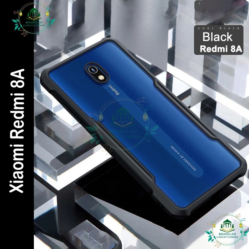 Xundd Back Cover for Xiaomi Redmi 8A Transparent Hybrid Hard PC Back Bumper
