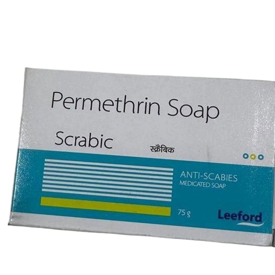 Scrabic Permethrin Anti Scabies Medicated Soap 75gm