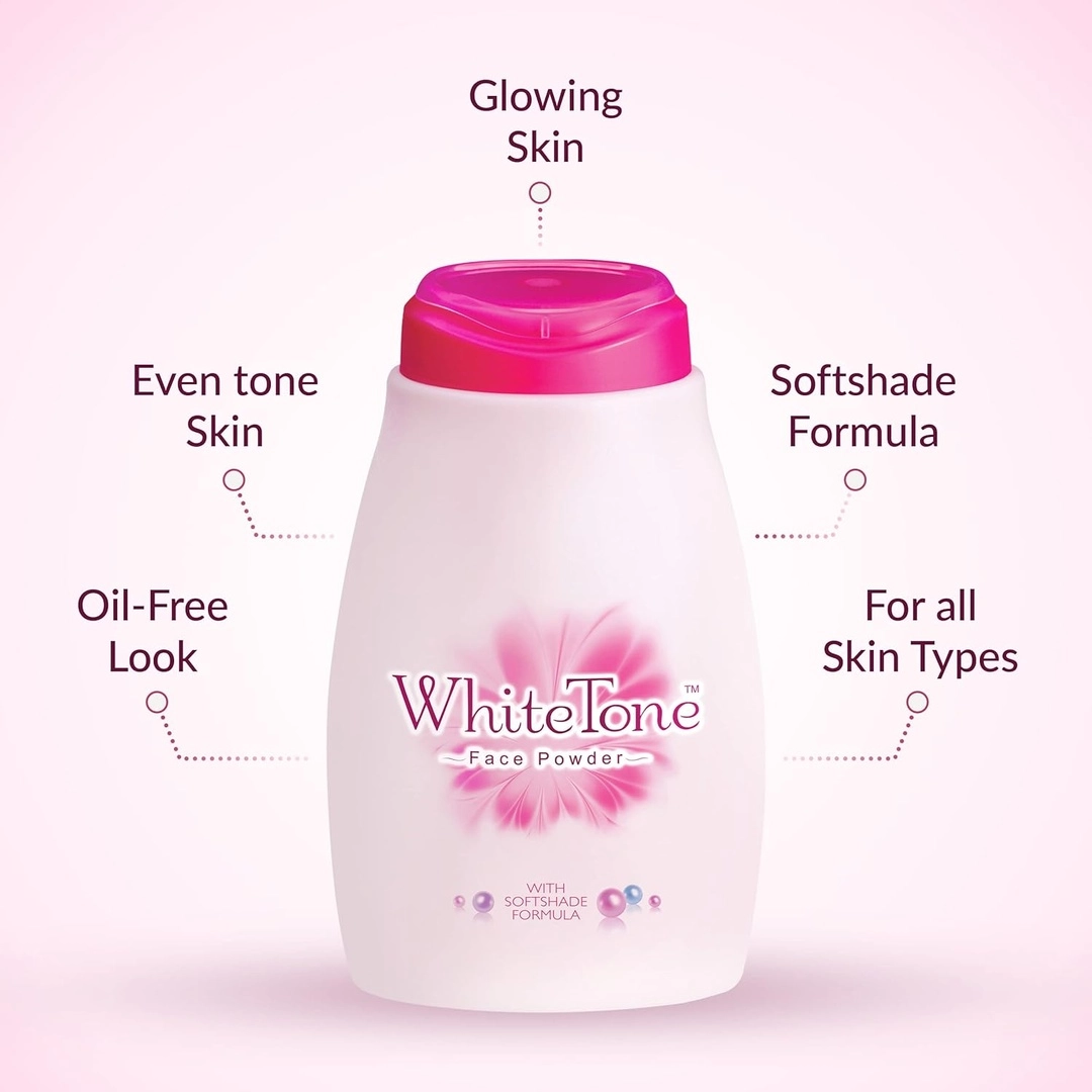 White Tone Face Matte Powder For All Skin Types For, Get Oil-Free, Even ...