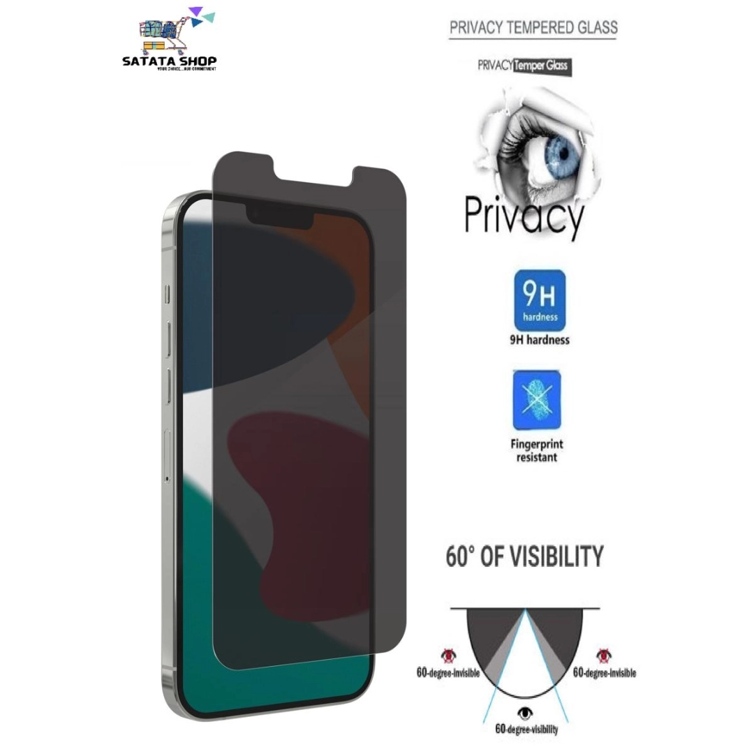 Apple_iPhone 13 Pro Max PREMIUM PRIVACY Full Coverage Tempered Glass ...