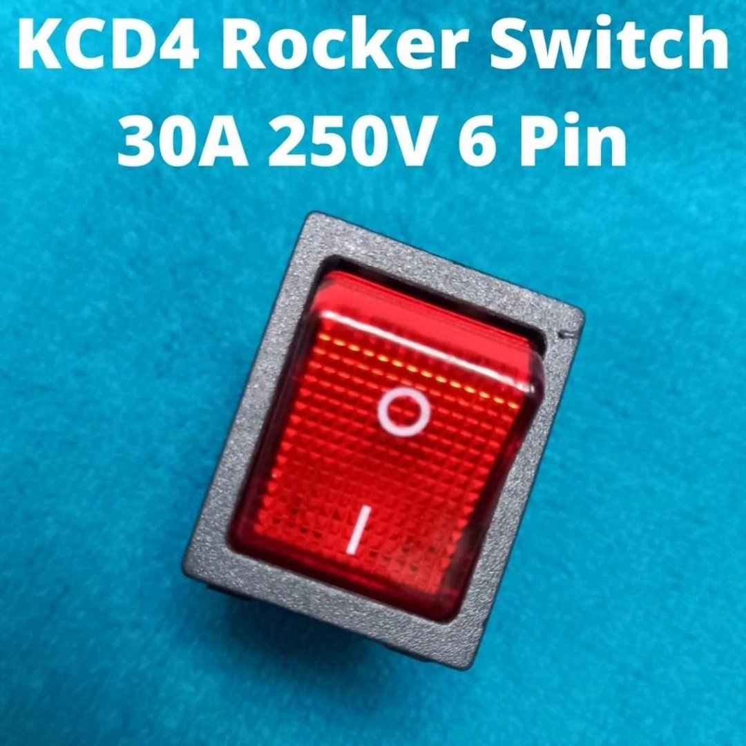 Better Quality KCD4-201N-B Rocker Switch 30A 250V 6 Pin Black Color ...