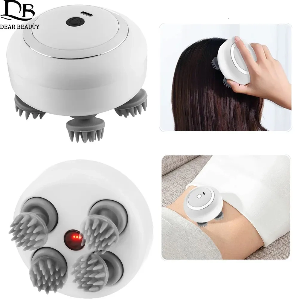 Electric Scalp Head Massager Red Light Therapy Antistress Relax Body ...