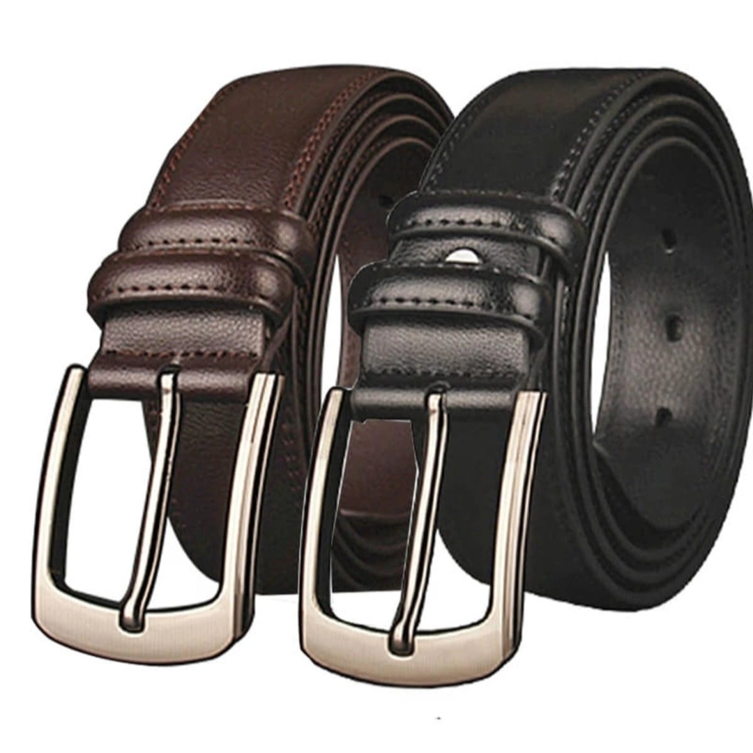 2 piece Belt black & Brown Belt combo offer belt for men
