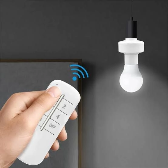 Wireless remote control smart timer switch E27 to E27 lamp holder ...