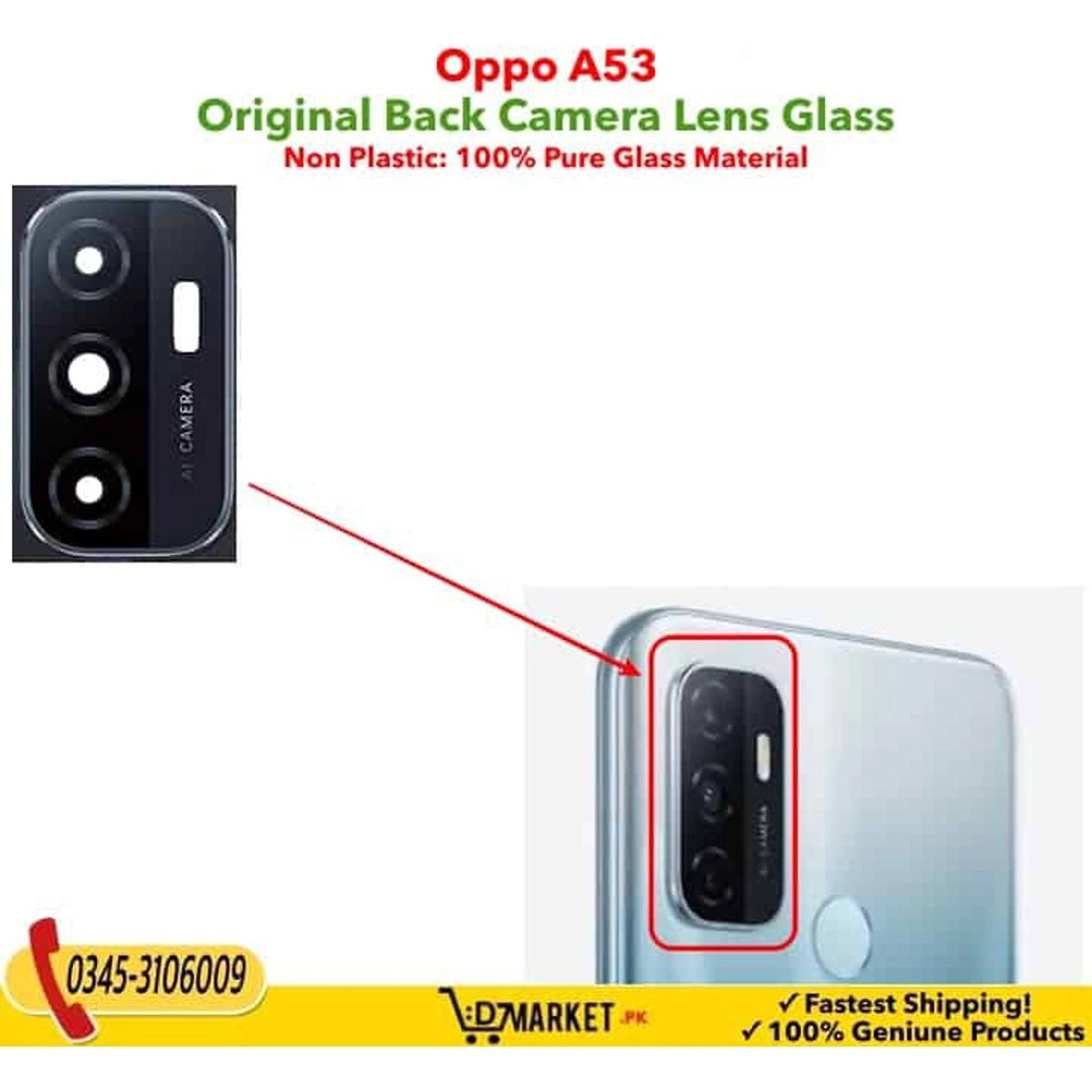 For Oppo A92 main camera glass Rear Facing Camera Glass Lens Replacement