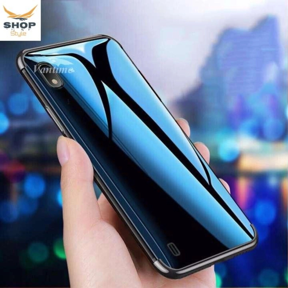 Samsung Galaxy A10 - Case Clear Laser Plating Transparent Soft Ultra ...