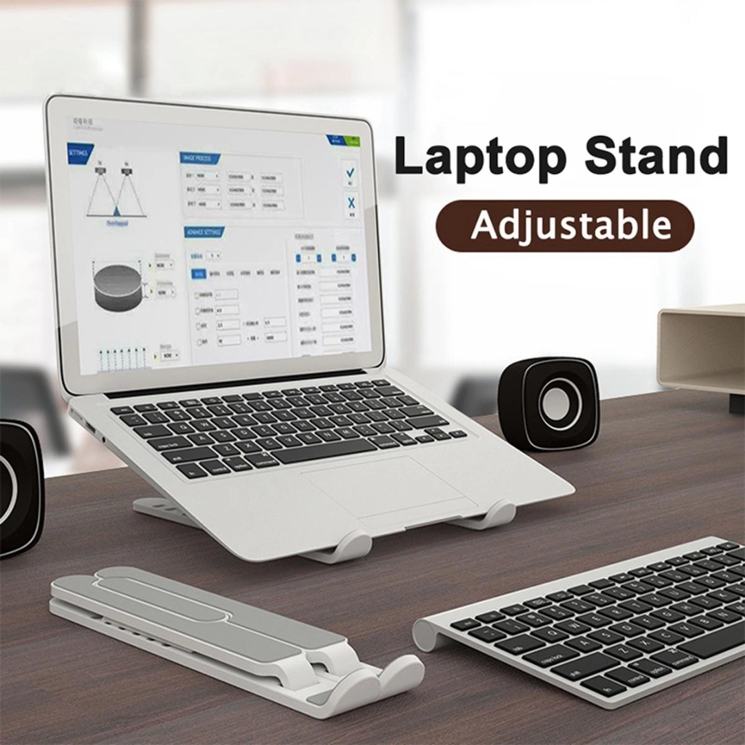 Adjustable Plastic Laptop Stand Portable Foldable Height Adjustable ...