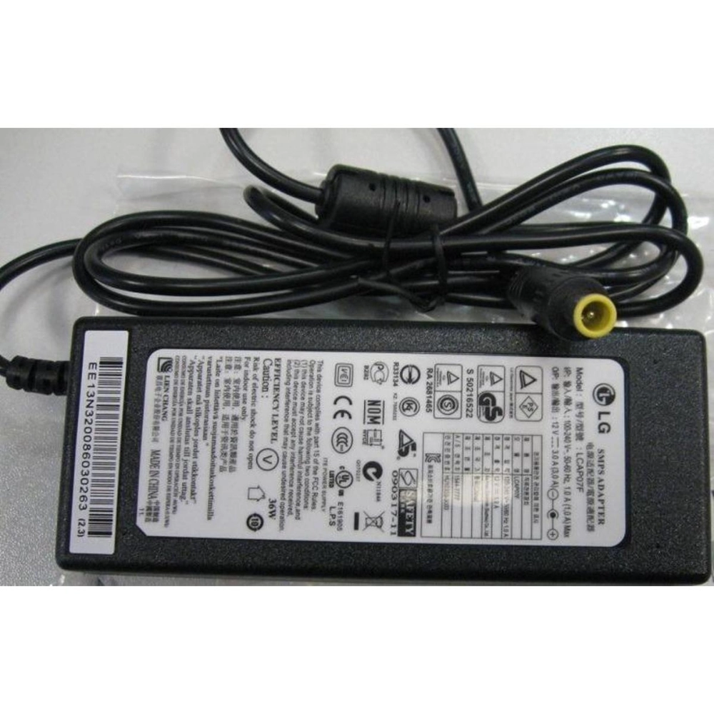 12V 3A LCD Monitors AC Power Adapter LG-Black