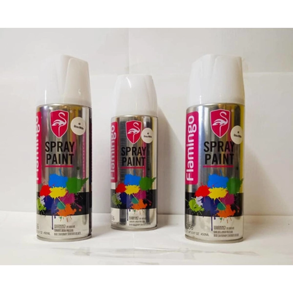Flamingo Spray Paint - Gloss White 1 pcs