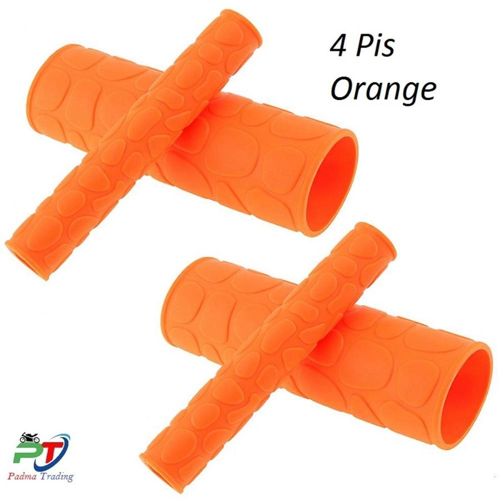 4 Pis universal soft rubber Handle Bar Grip or Grips Cover for ...