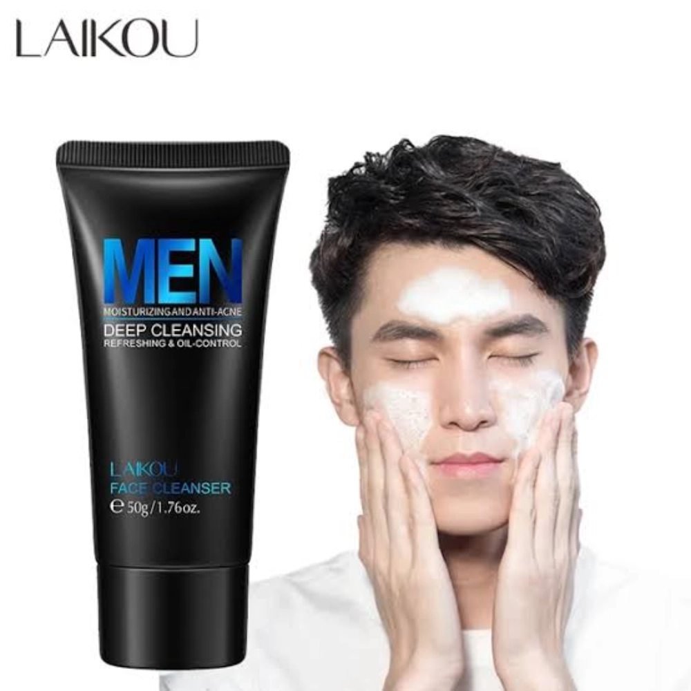 LAIKOU Men Facial Cleanser Face Washing Moisturizing Man Skin Care Oil ...