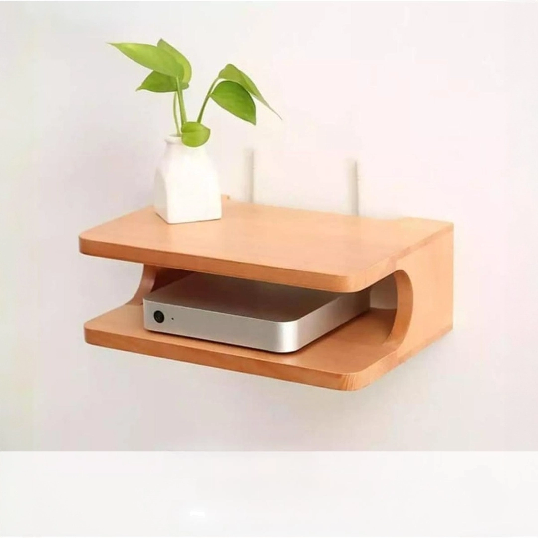 Router Shelf Wall Mounted Wifi Router shelf Height 5.5 Inch Width 12 ...