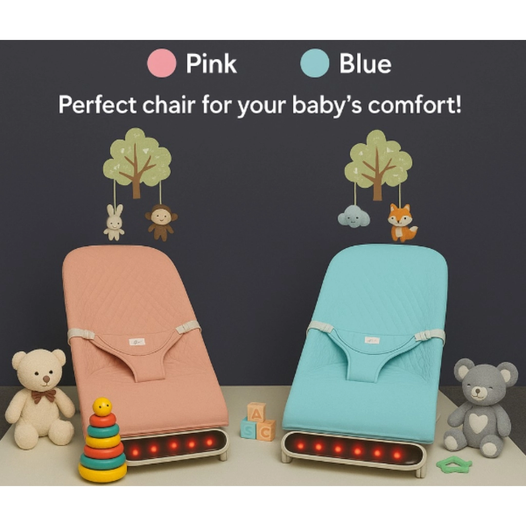 Premium Baby Swing & Rocker Chair with LED Lights and Built-in Speaker ...