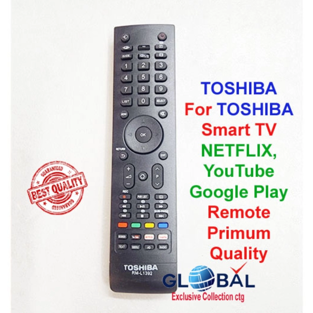 Tv Remote for Toshiba Android Led Tv with Netflix Youtube & Google Play ...