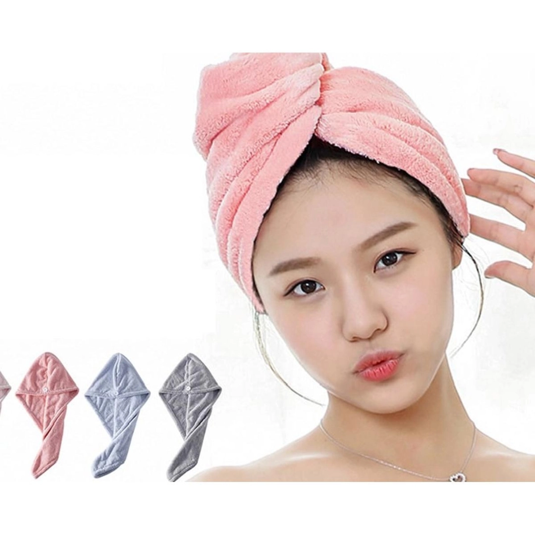 Comfortable Ladies Magic Hair Drying Towel/Hat/Cap Quick Dry Bath Good ...