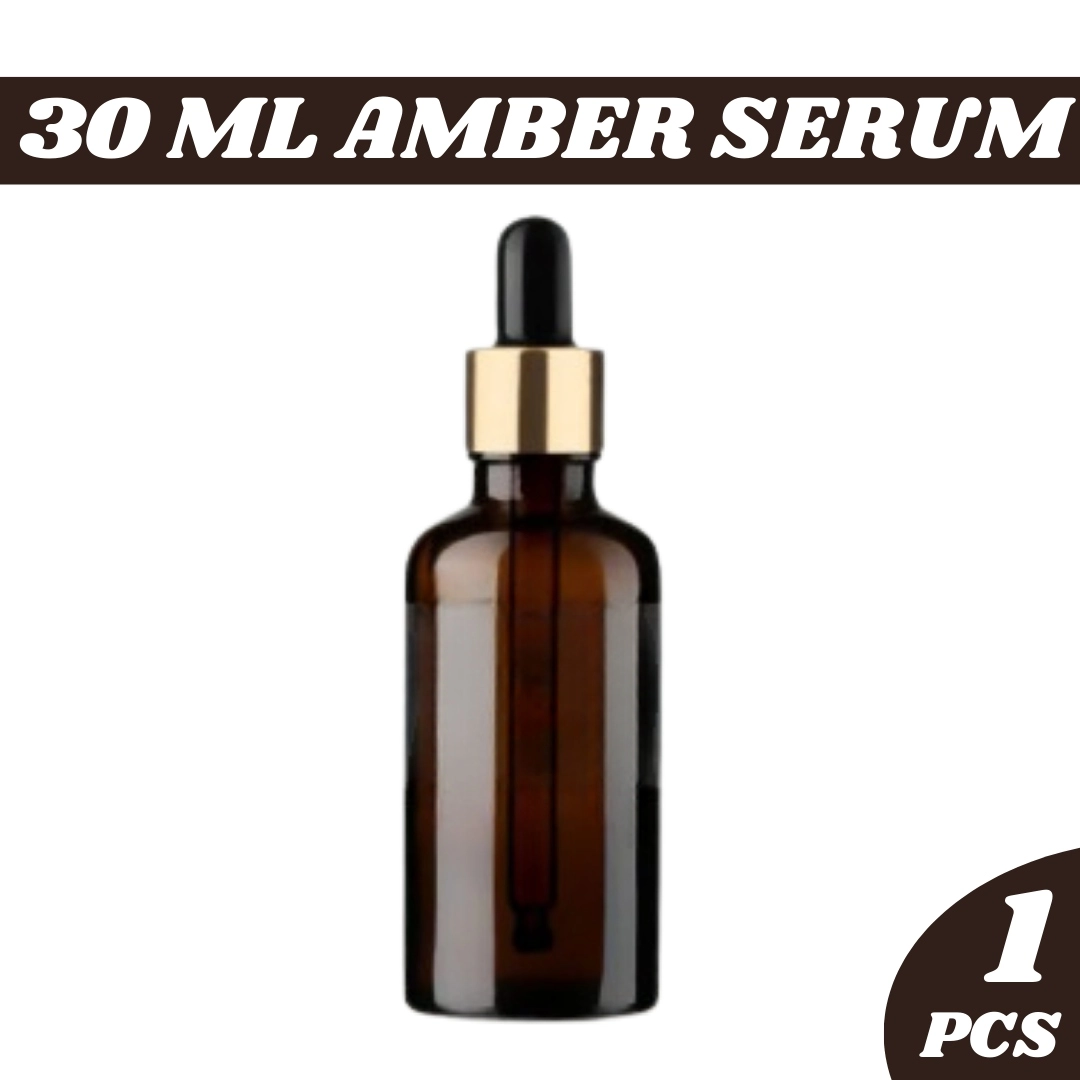 30ML amber glass dropper bottle, light proof empty bottle can be ...