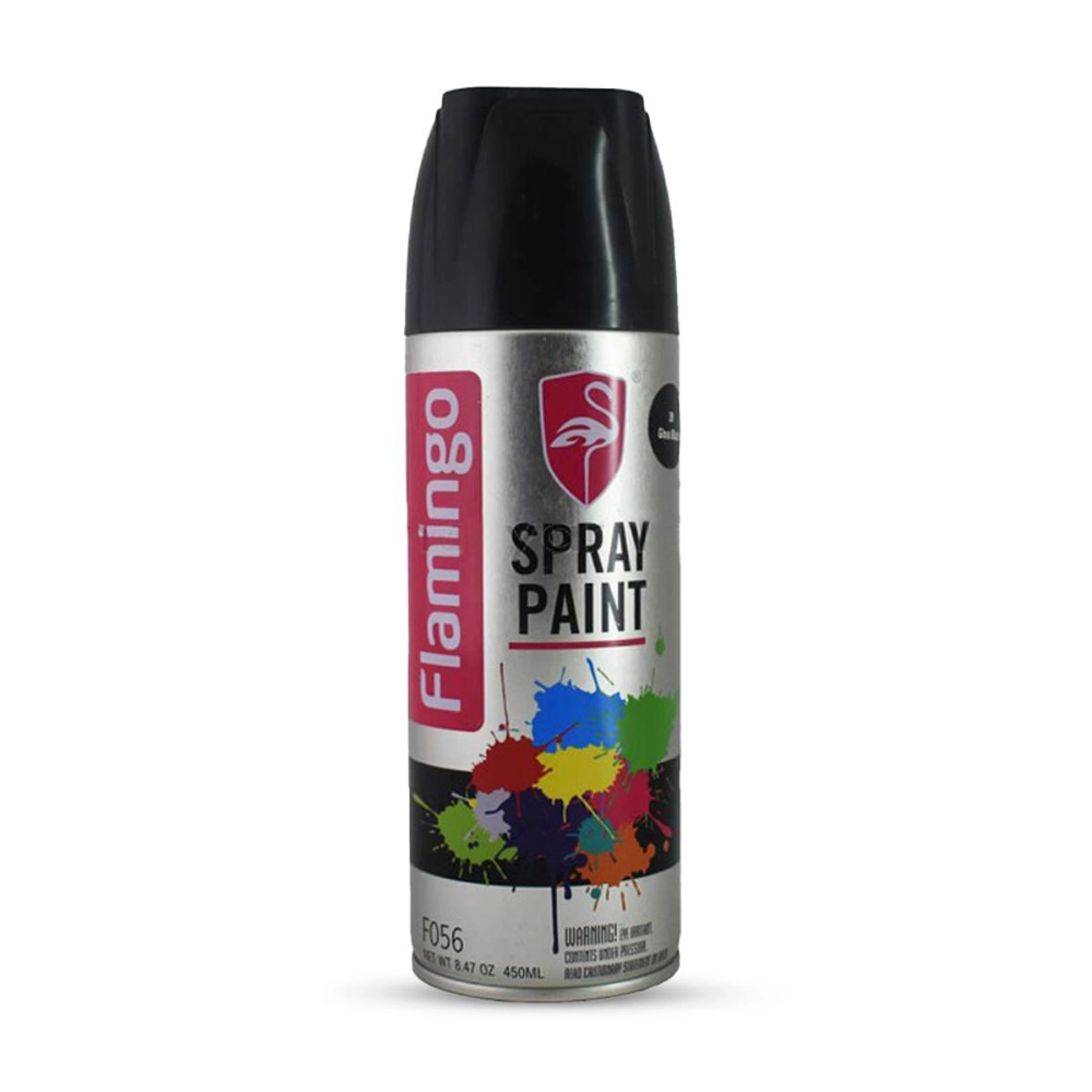 Flamingo Spray Paint Gloss Black