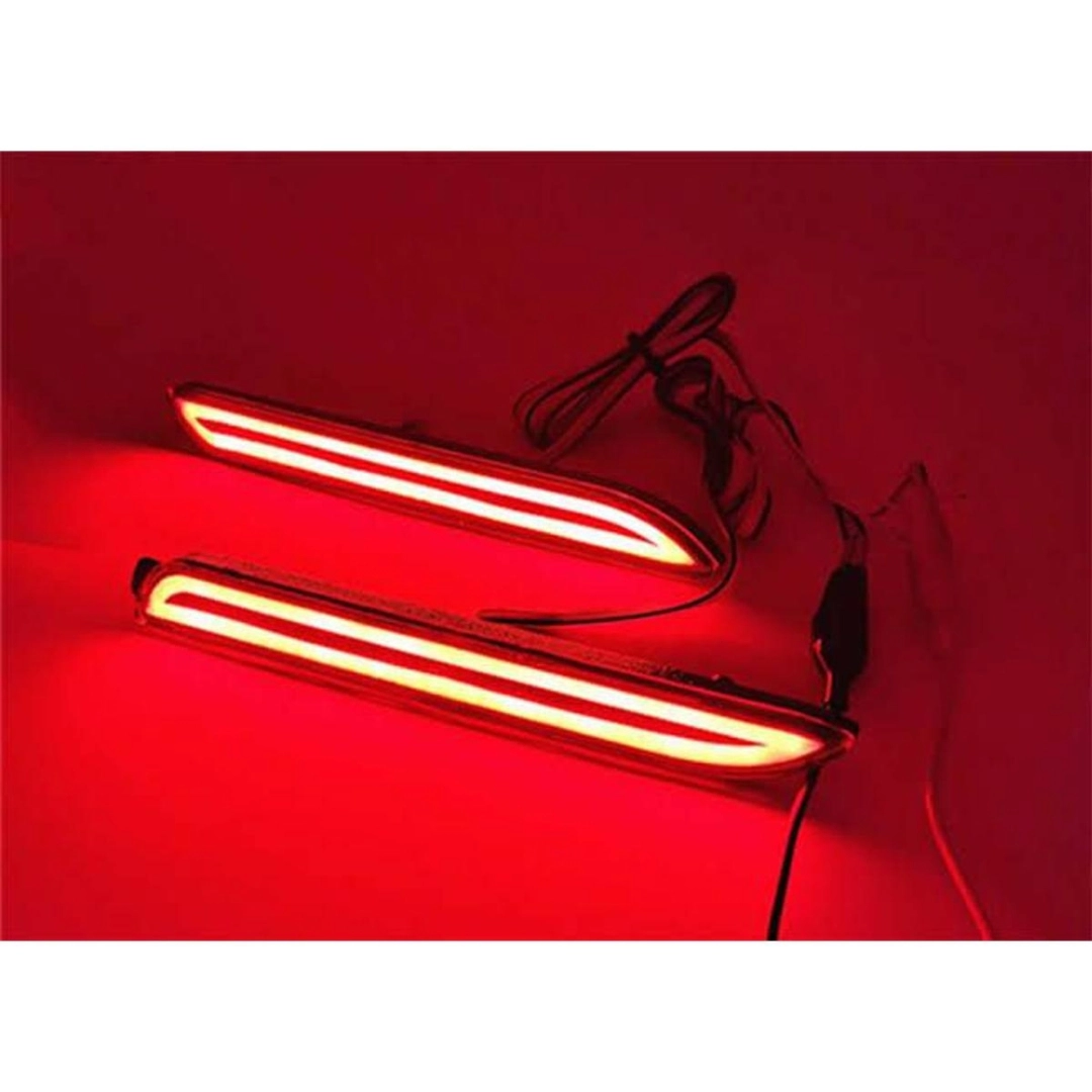 Pair Car LED Rear Bumper Reflector Brake Lights Red Lamp