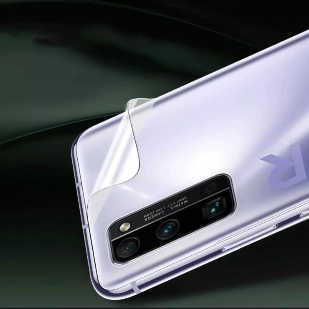 Realme 7 Clear Transparent Back Side Poly Sticker - Not Glass