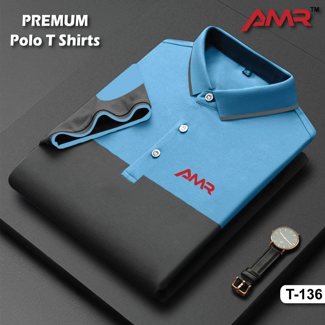 Multi Color Premium Quality AMR Brand Polo T-Shirt Cotton fabric ...