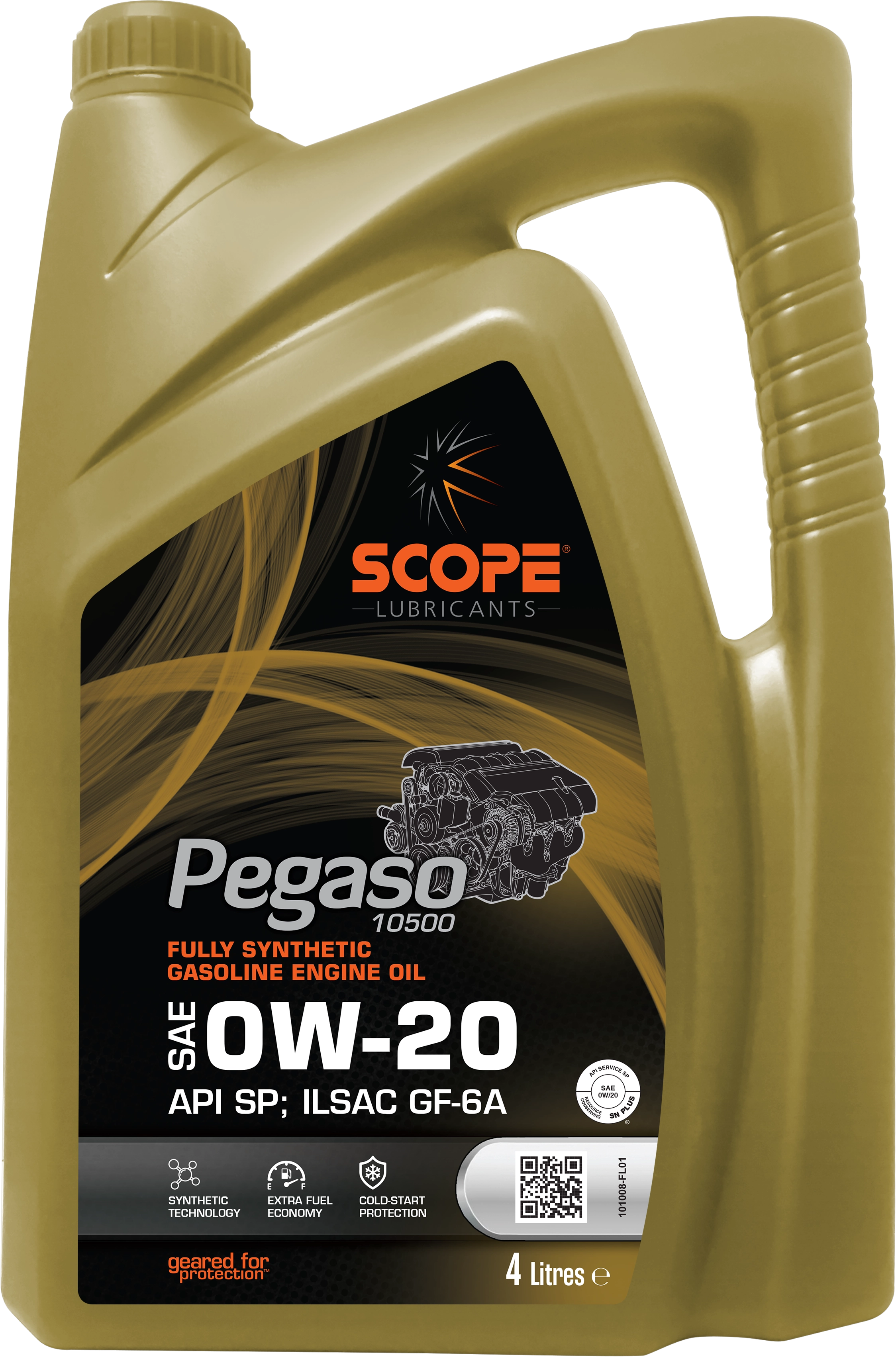 SCOPE PEGASO 0W20 Fully Synthetic Engine Oil-4L