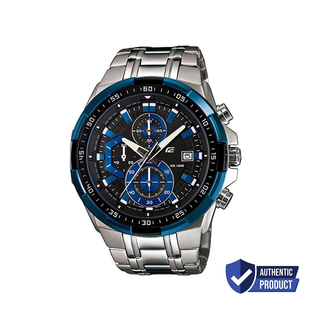 Casio Edifice EFR-539D-1A2V Silver Stainless Steel Chronograph Watch ...