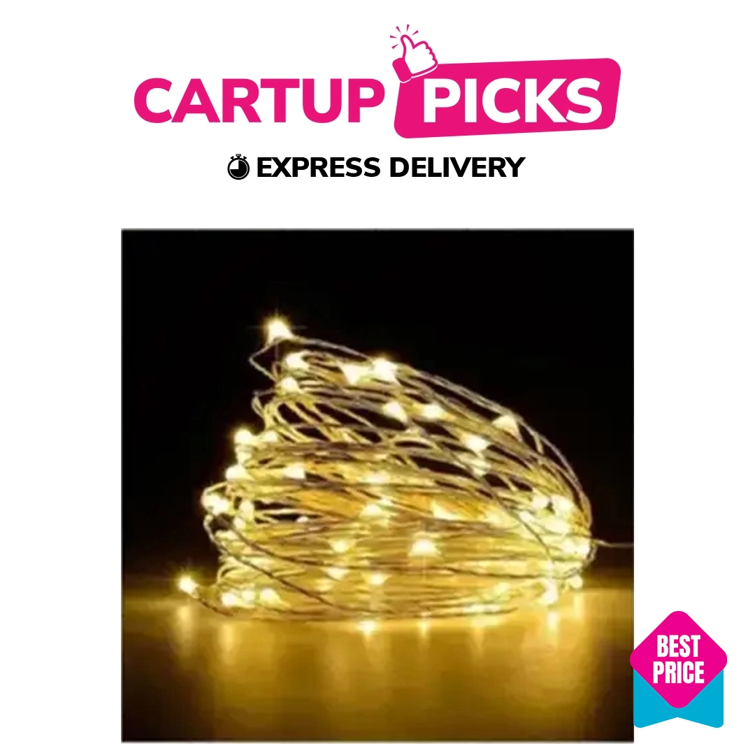 Decorative LED Party String Lights – 50 Bulbs