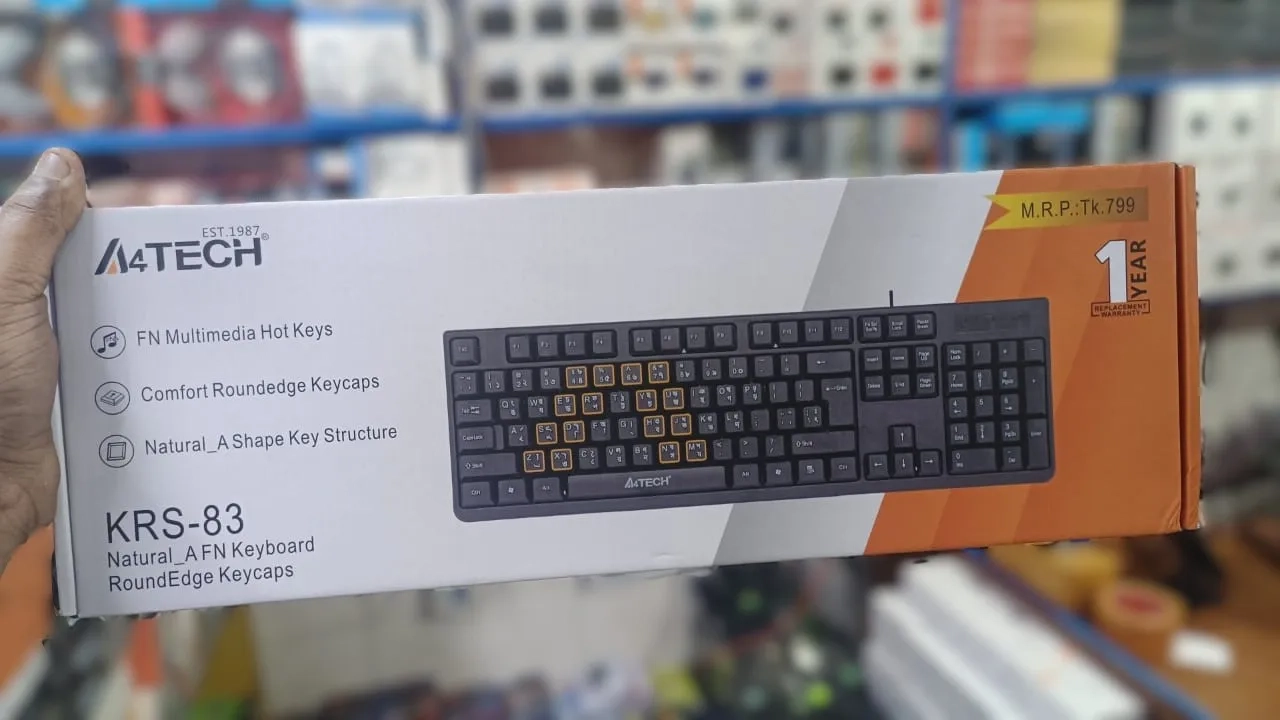 A4TECH KRS-83 Office Wired Keyboard - MASTERCOPY