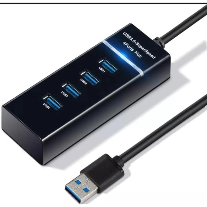 4 ports of high speed USB hub high-speed USB 3.0 SPLETER BLACK BLACK
