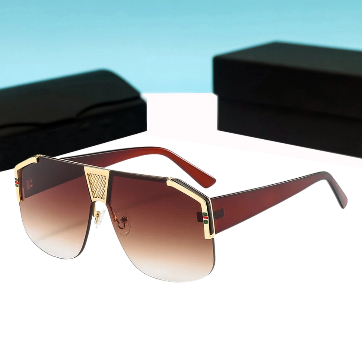 D&T New Shield Gradients Sunglasses