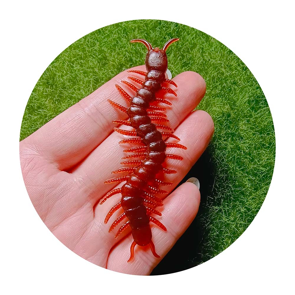 10 Pcs Artificial Centipede Halloween Decoration Prop Insect Model ...