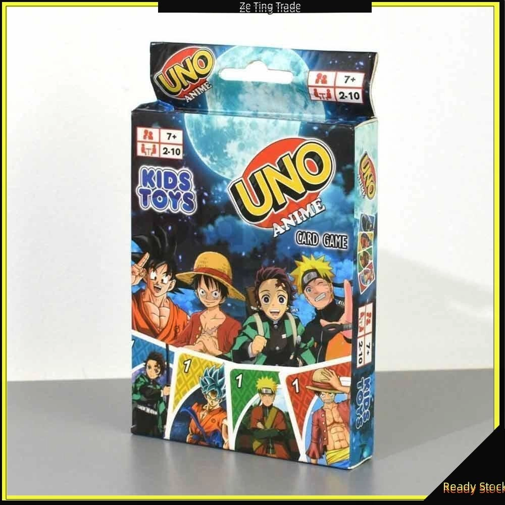 UNO Anime Card Game One Piece Naruto Dragon Ball Demon Slayer Uno Card ...