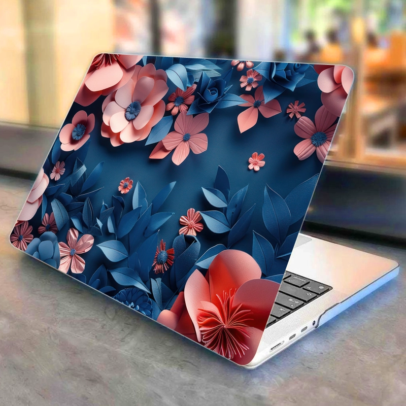 Floral Laptop Sticker For Laptop Back Side Decoration Laptop Back Cover ...