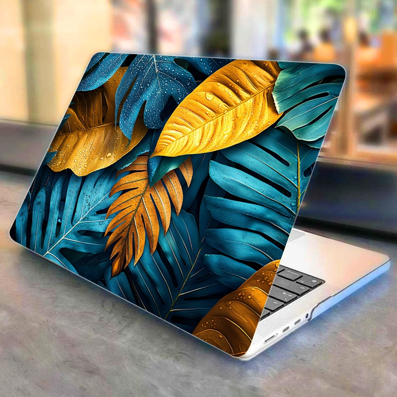 Vibrant Leaf Laptop Sticker Stylish & Durable Back Skin Sticker Perfect ...