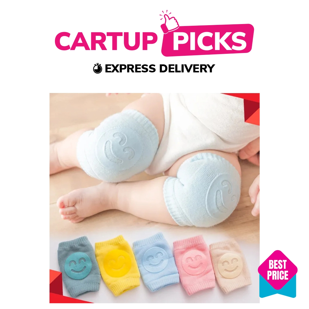 1 Pair Baby Knee Pads Unisex Breathable Elastic Anti Skid Toddler Legs ...
