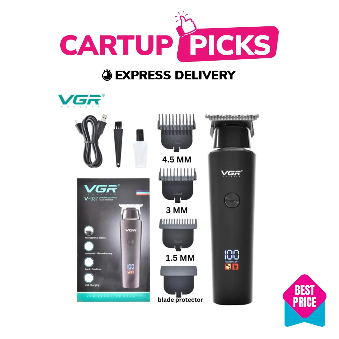 VGR V-937 Professional Rechargeable Electric Hair Trimmer With Metal Blade