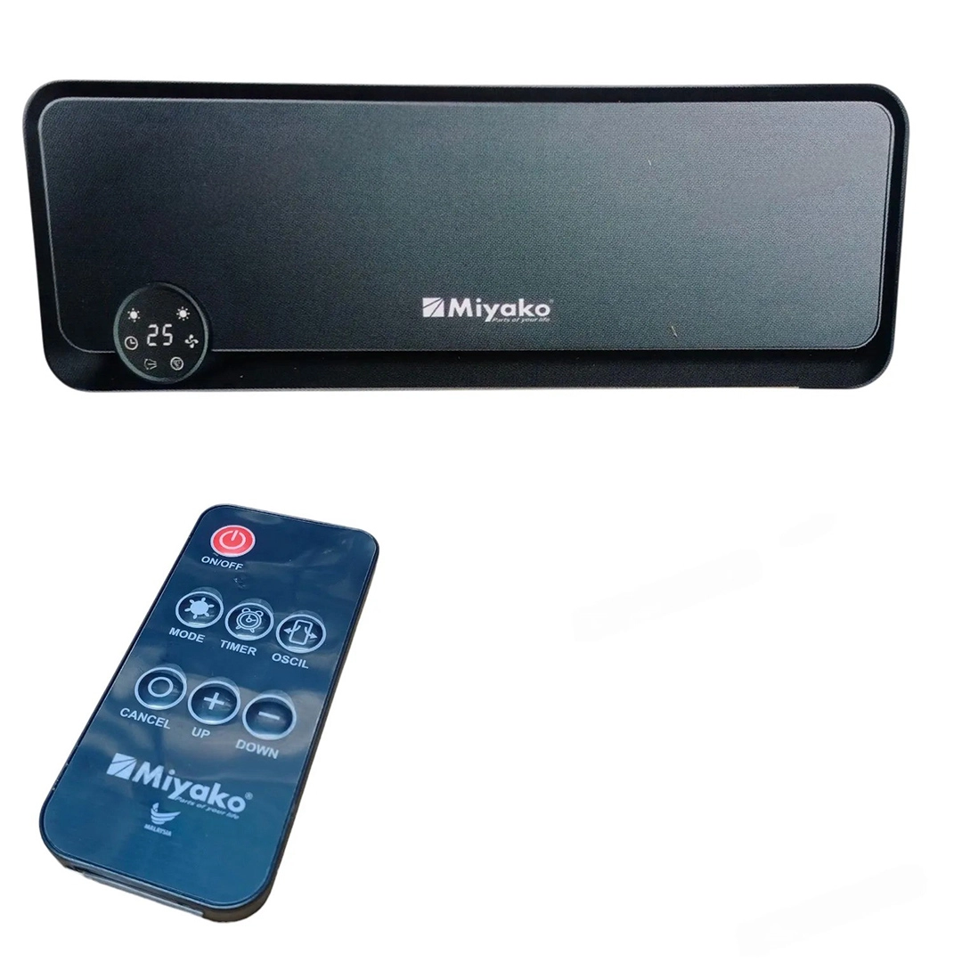 Miyako PTC-WH-5210L wall-mounted room heater With Remote Control ...