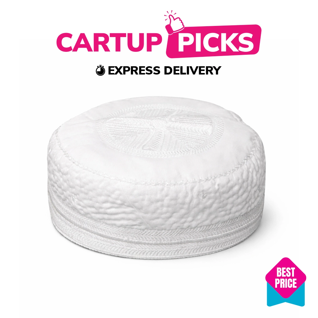 White Color Muslim Prayer Cap/tupi For Men