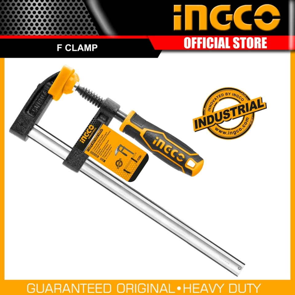 INGCO F CLAMP with plastic handle﻿ 80×300mm / 12" Inch HFC020802